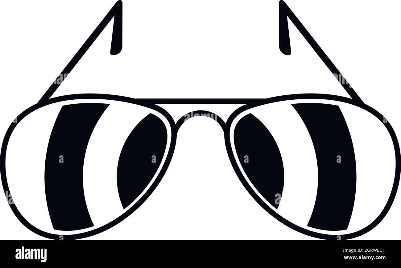 Sunglasses icon, simple style Stock Vector Image & Art - Alamy