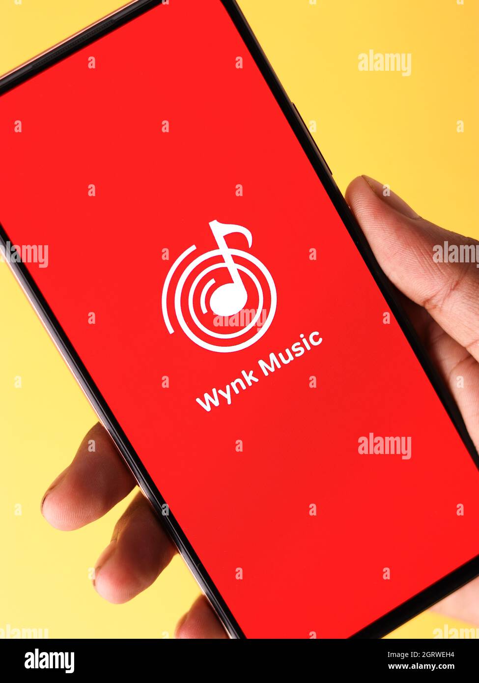 West Bangal, India - September 28, 2021 : Wynk music logo on phone ...