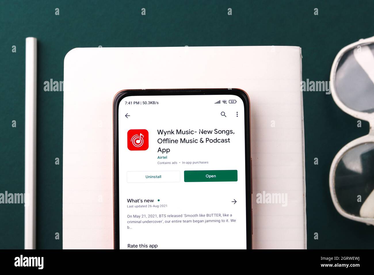 West Bangal, India - September 28, 2021 : Wynk music logo on phone ...