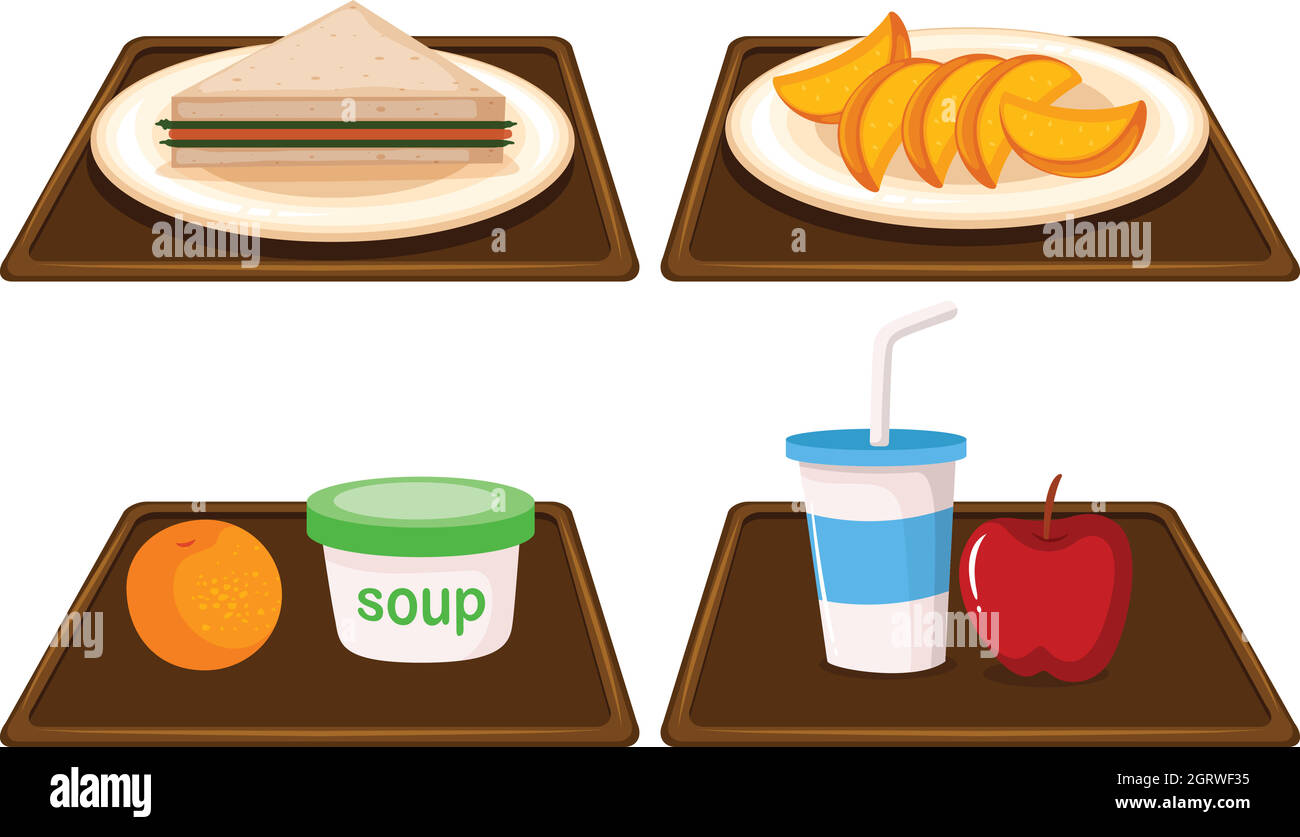 Breakfast delicious meal Stock Vector Images - Alamy