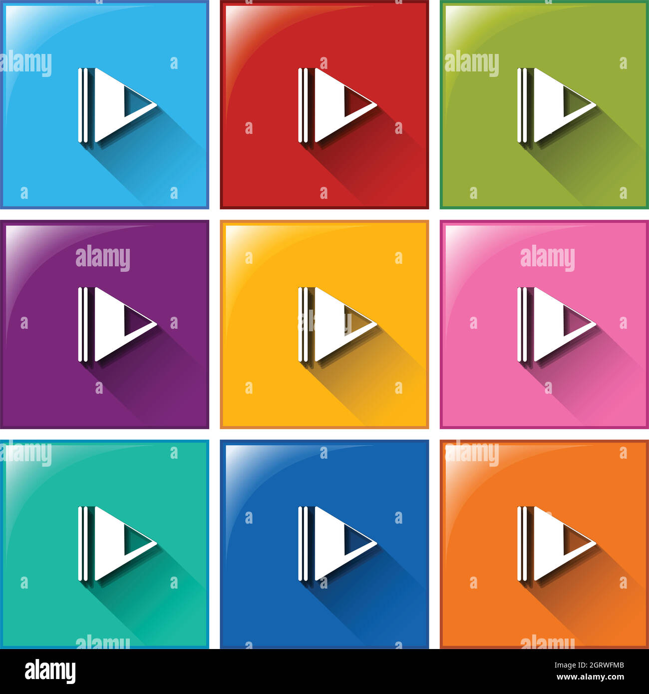 Blue orange play Stock Vector Images - Alamy