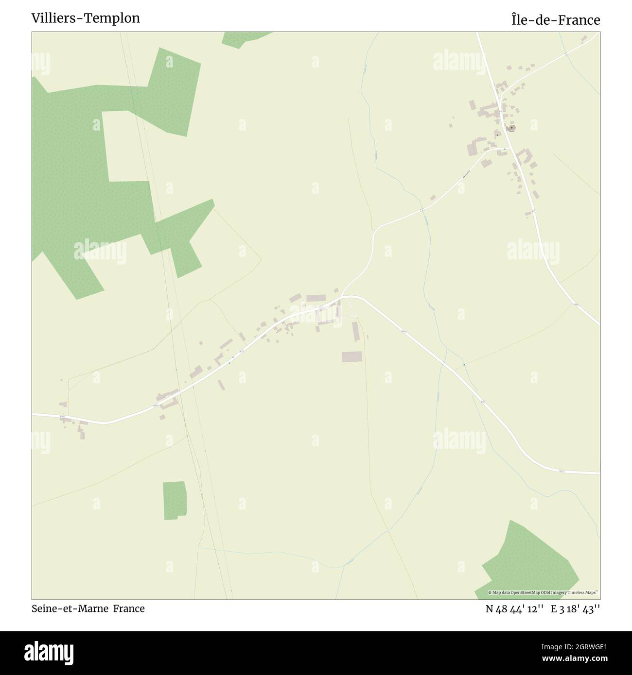 Villiers-Templon, Seine-et-Marne, France, Île-de-France, N 48 44' 12 ...