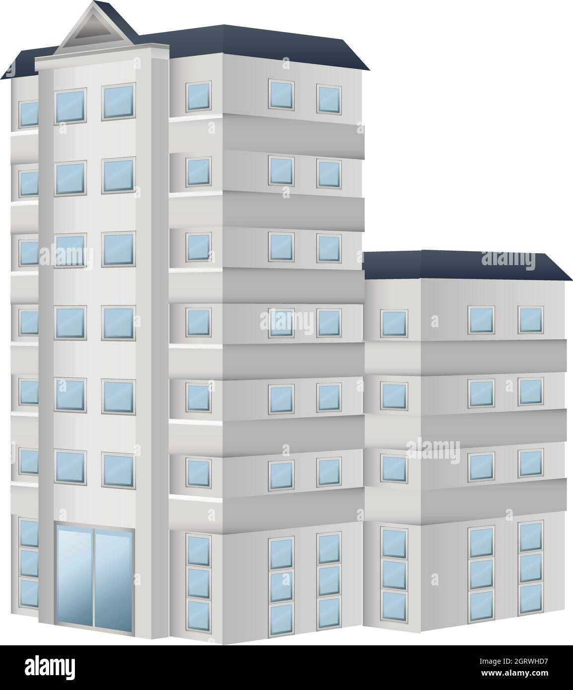 Exterior tall building Cut Out Stock Images & Pictures - Alamy