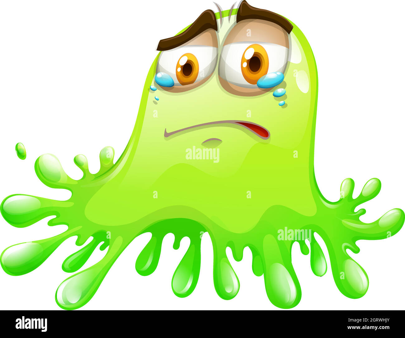 Green color splash with face Stock Vector Image & Art - Alamy