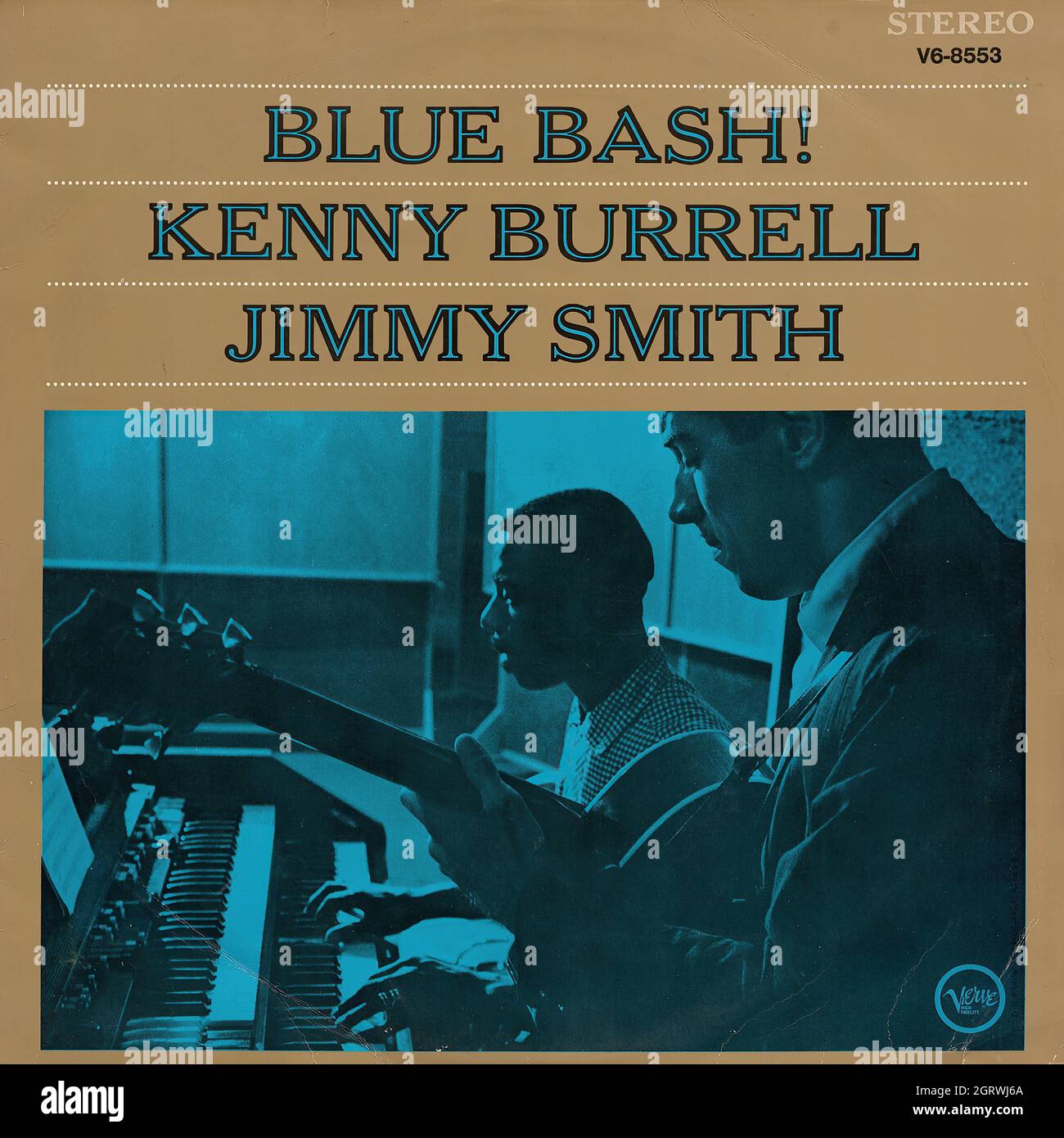 Kenny Burrell - Jimmy Smith - Blue bash! - Vintage Vinyl Record Cover ...