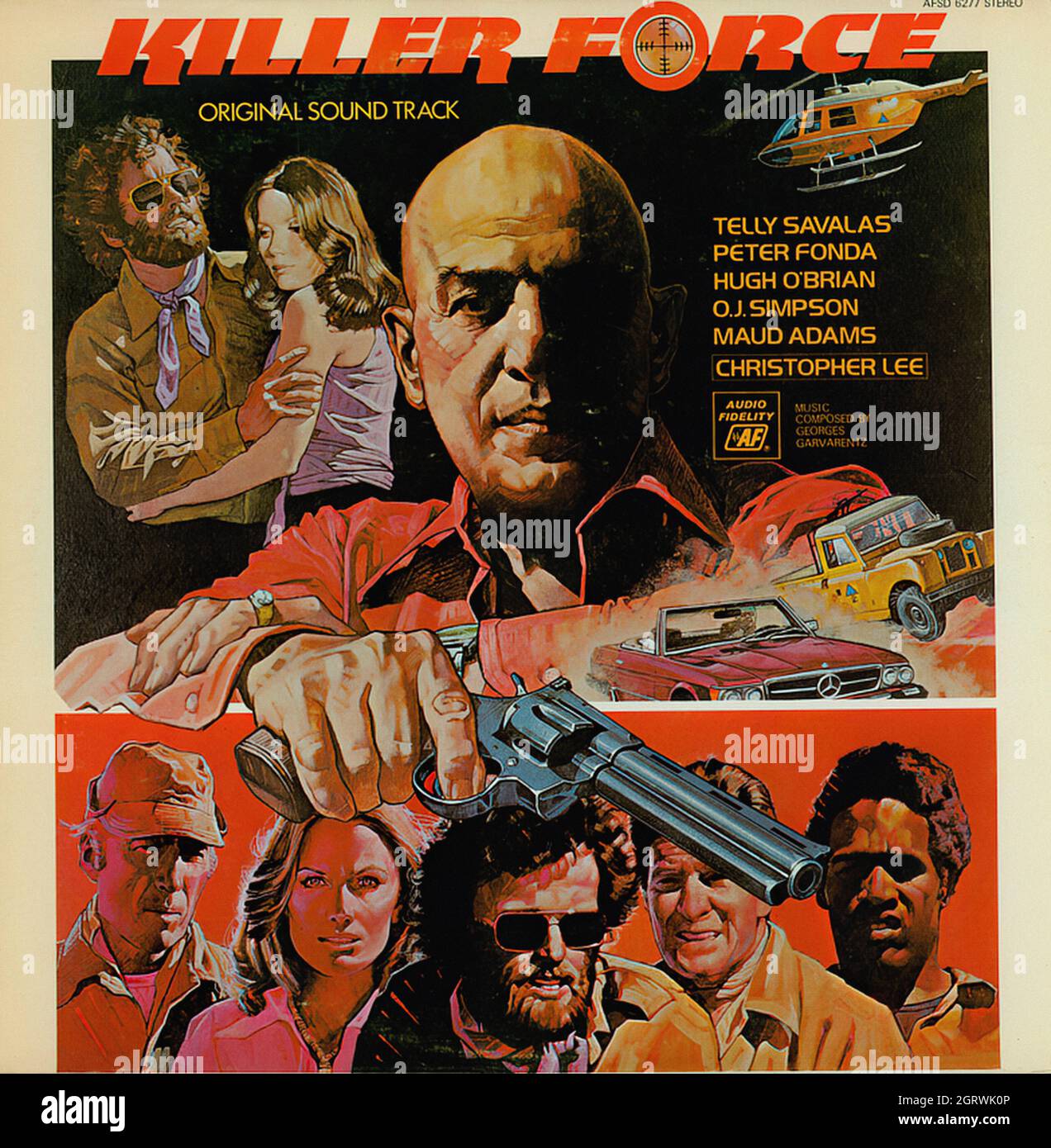 Killer Force - Vintage Soundtrack Vinyl Album Stock Photo - Alamy