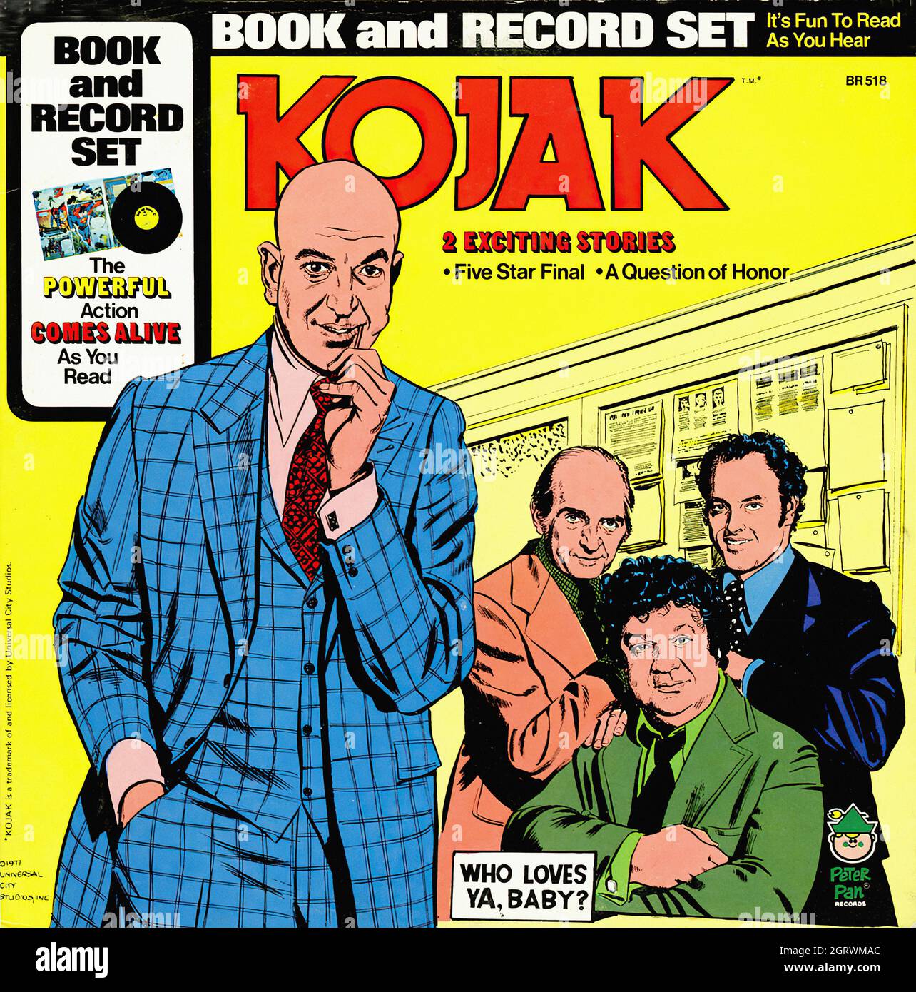 Kojak Book and Record Set - Vintage American Comedy Vinyl Album Stock ...