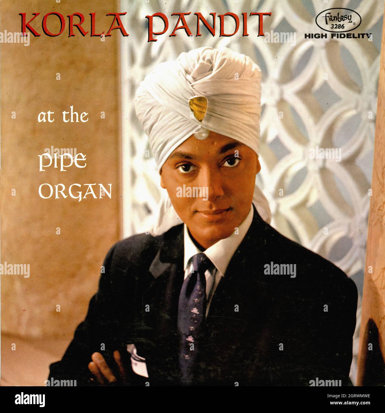 Korla Pandit At The Pipe Organ - Vintage Musical Vinyl Album Stock ...