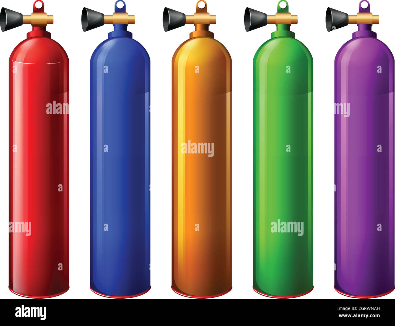 Oxygen tanks medical Stock Vector Images - Alamy