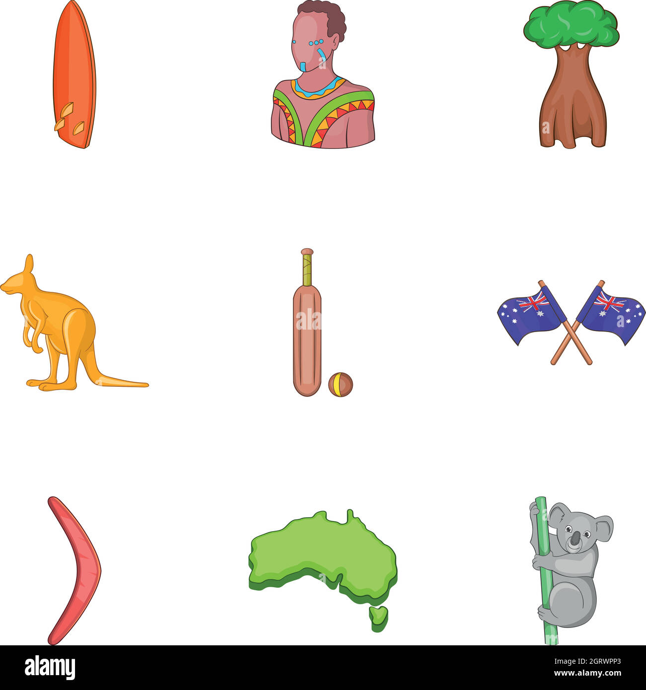 Australia symbols icons set, cartoon style Stock Vector Image & Art - Alamy Australia symbols icons set, cartoon style Stock Vector Image & Art - Alamy