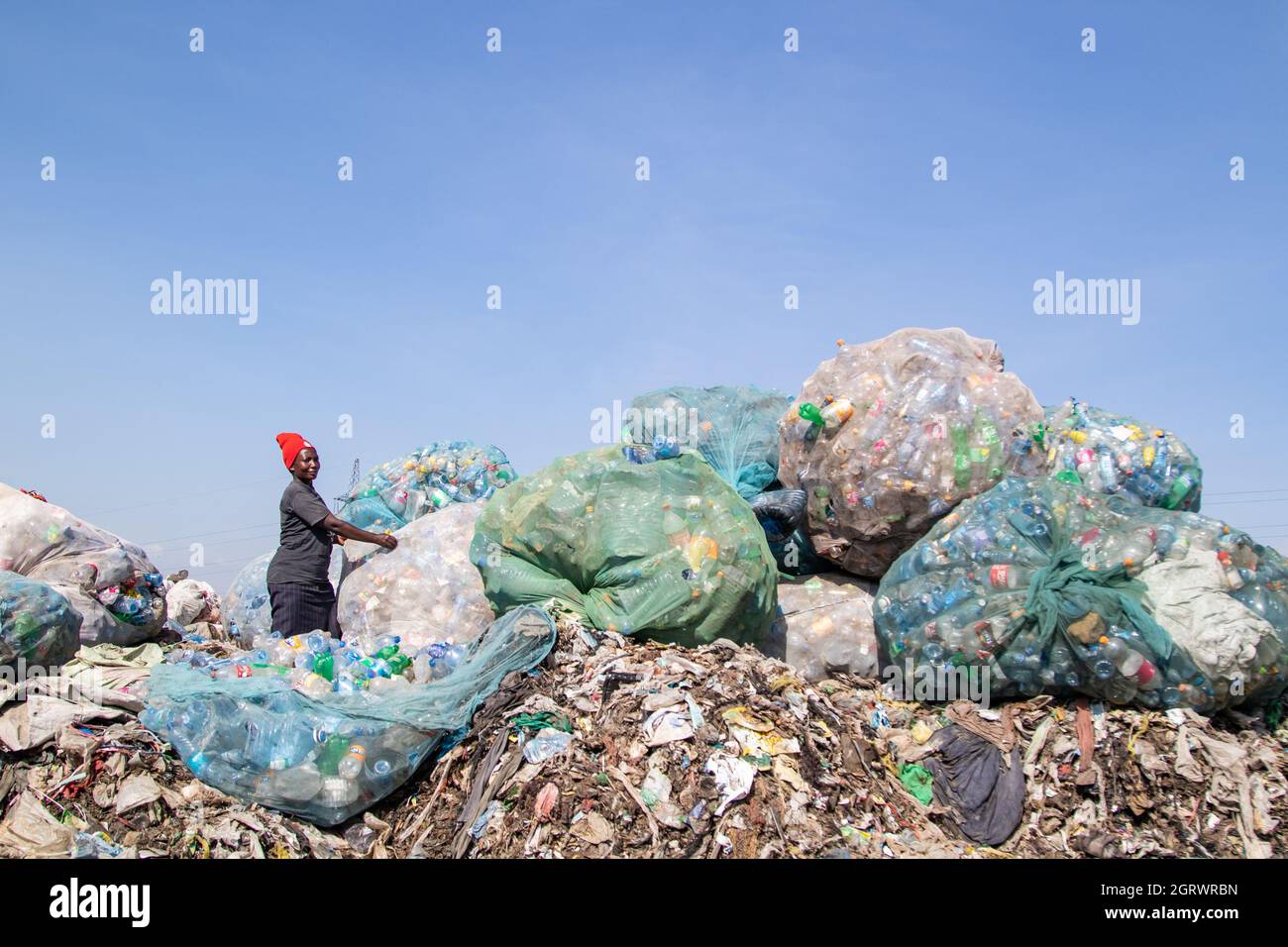 Nakuru, Rift Valley, Kenya. 1st Oct, 2021. A woman is seen sorting ...
