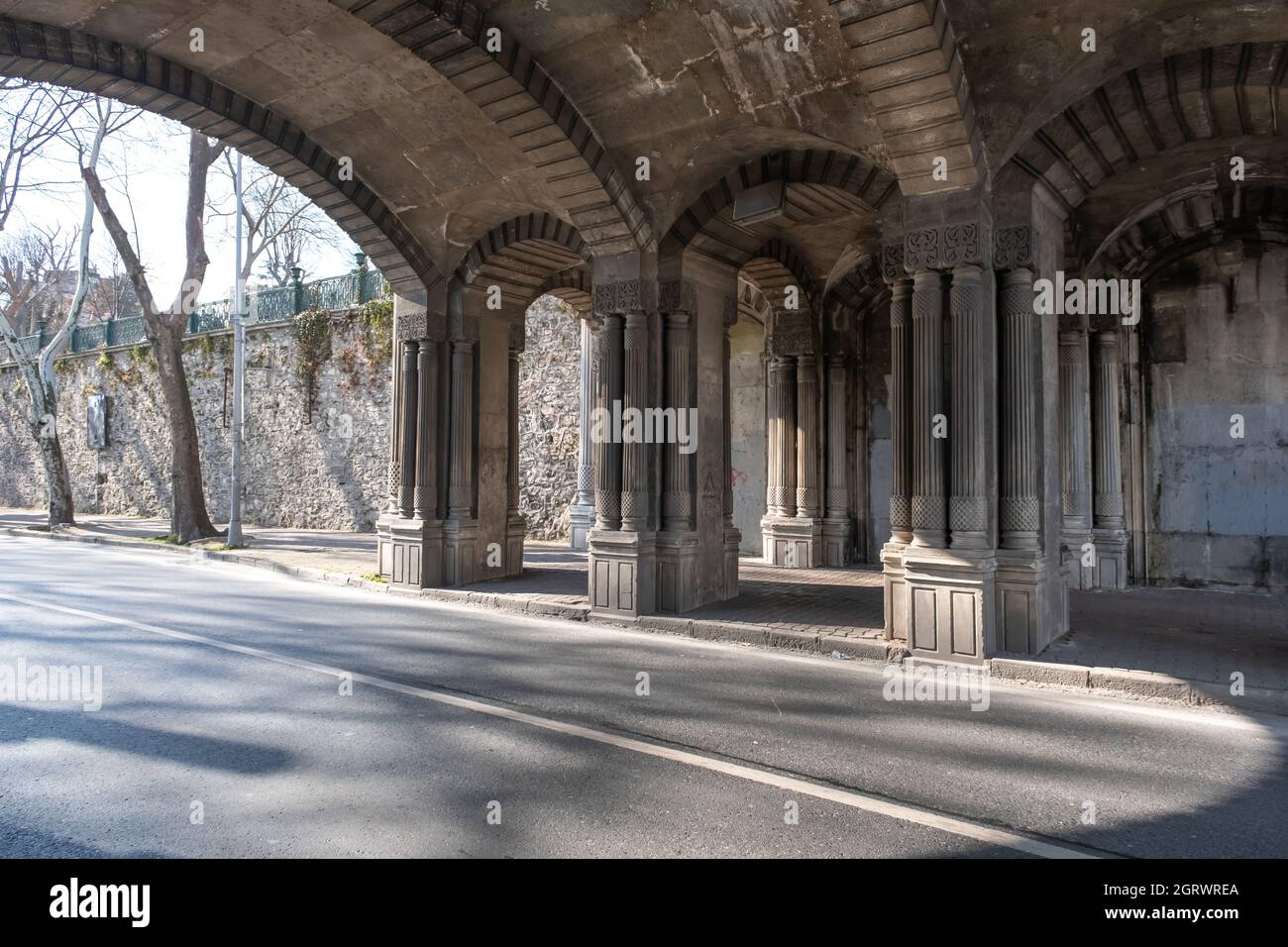 Famous historical passage which is known as Cırağan Palace passage ...