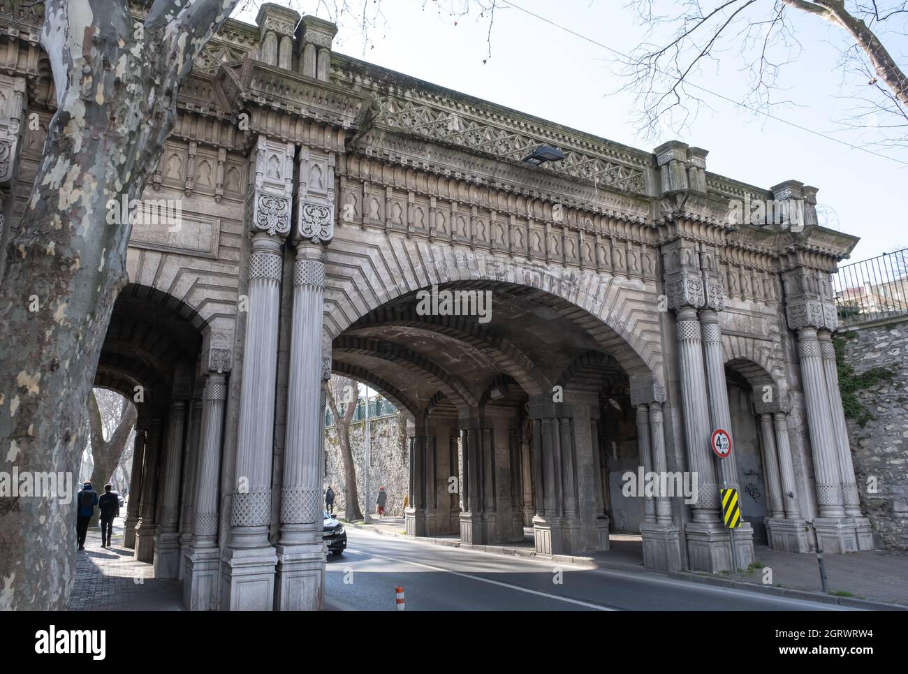 Famous historical passage which is known as Cırağan Palace passage ...