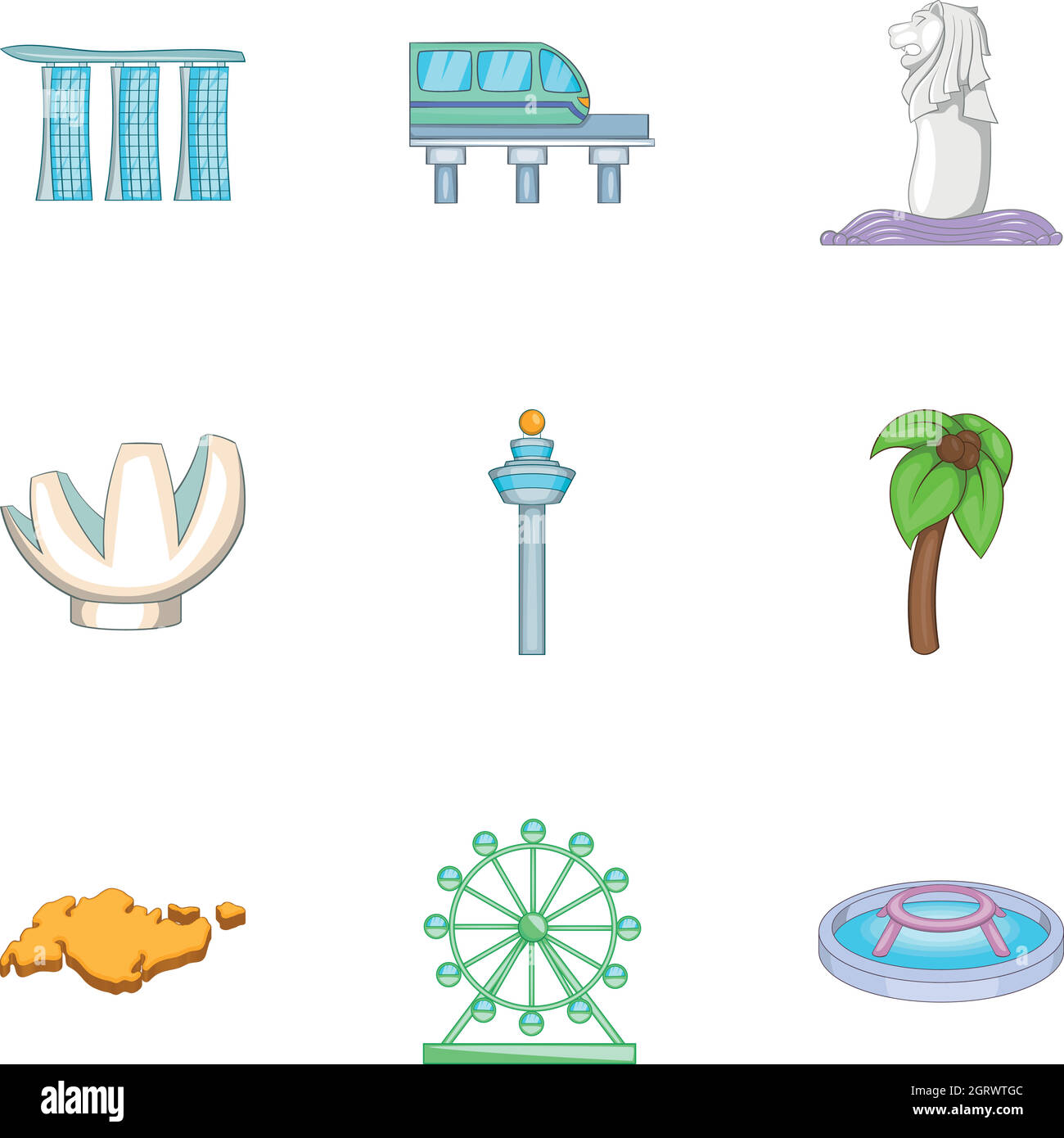 Singapore symbols icons set, cartoon style Stock Vector Image & Art - Alamy Singapore symbols icons set, cartoon style Stock Vector Image & Art - Alamy