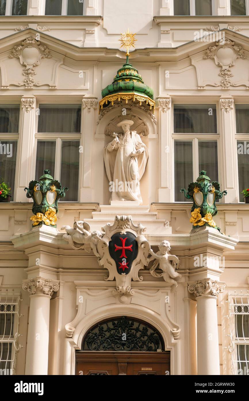 30 May 2019 Vienna, Austria - architectual details of buildings of ...