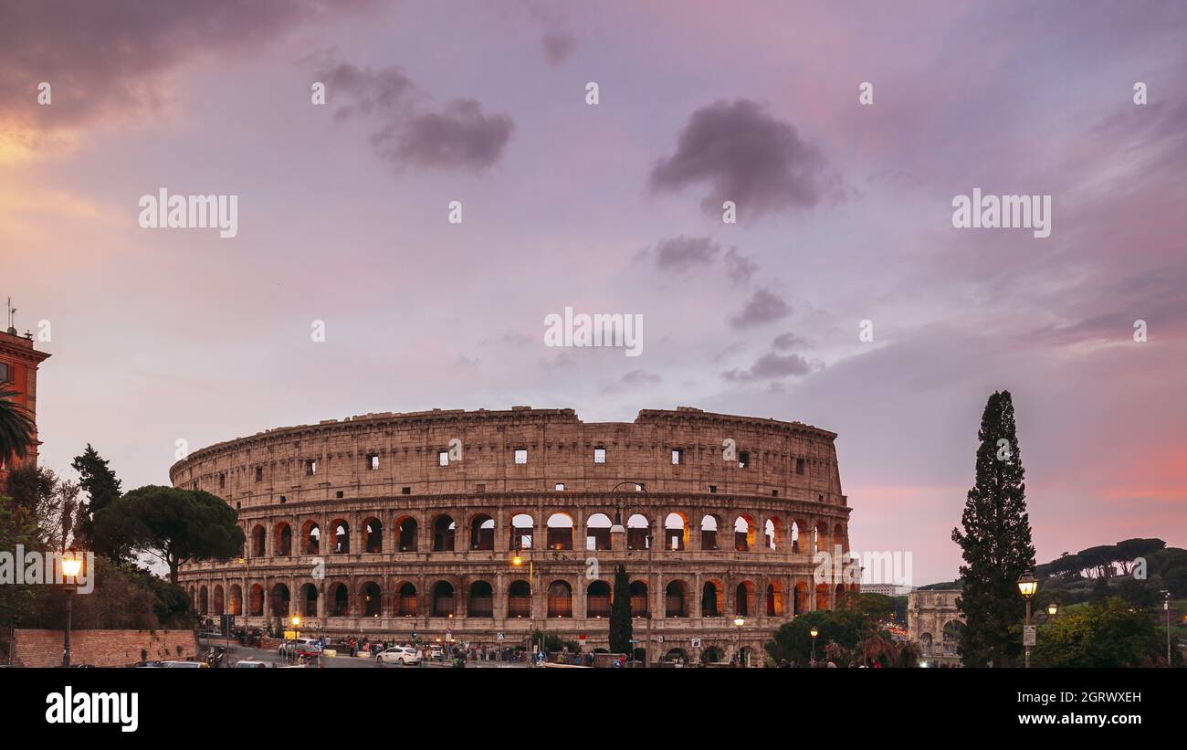 Colosseum coliseum timelapse flavian amphitheatre hi-res stock ...