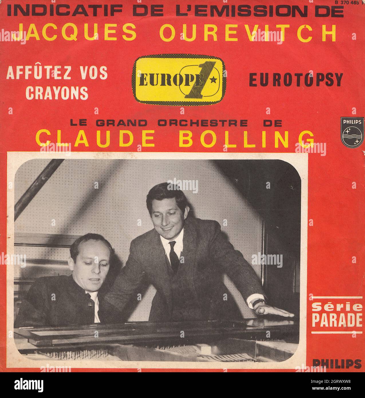 Le Grand Orchestre de Claude Bolling - Affûtez vos crayons - Eurotopsy 45rpm - Vintage Vinyl ...