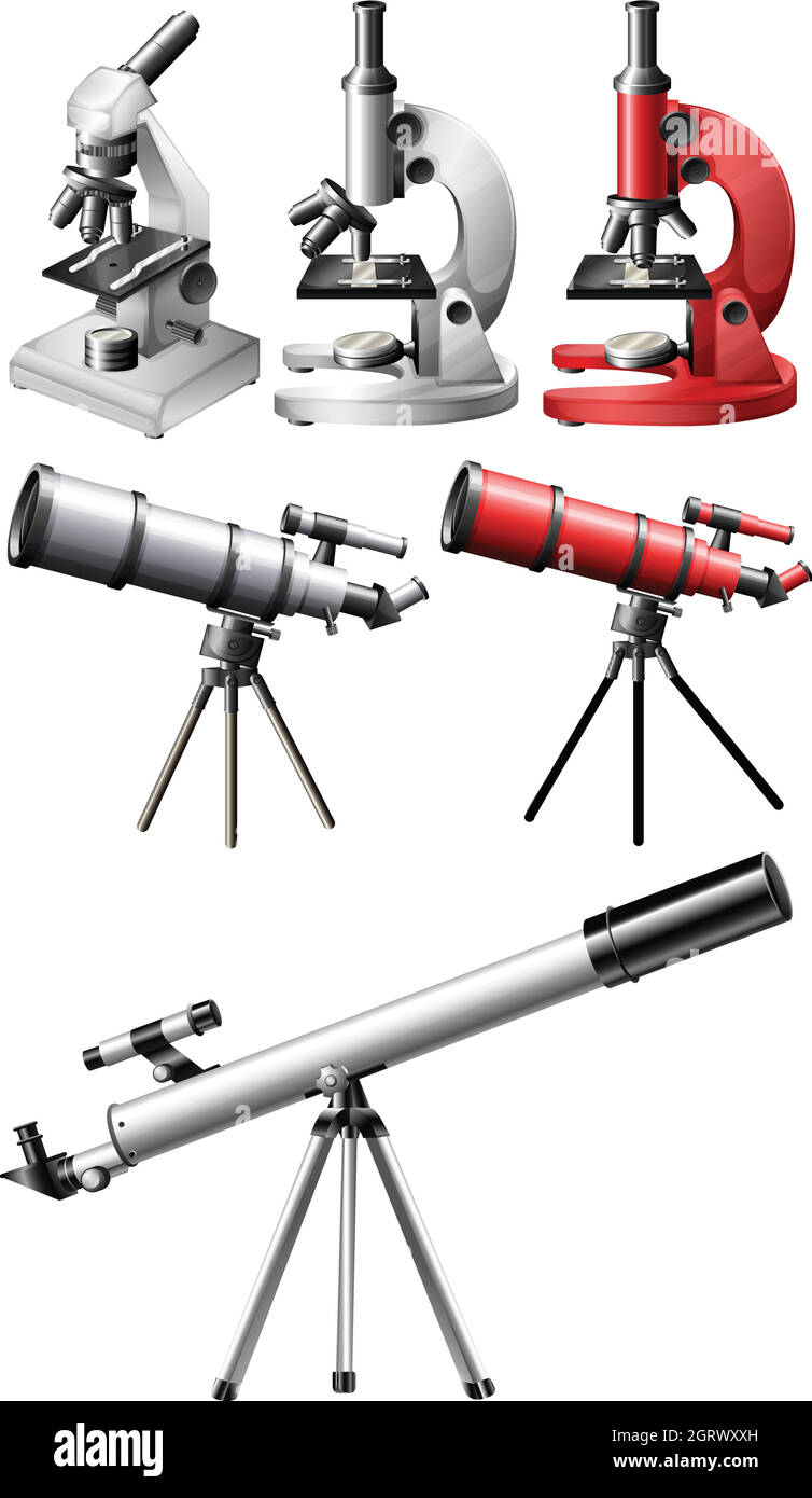 Microscope clipart Cut Out Stock Images & Pictures - Alamy