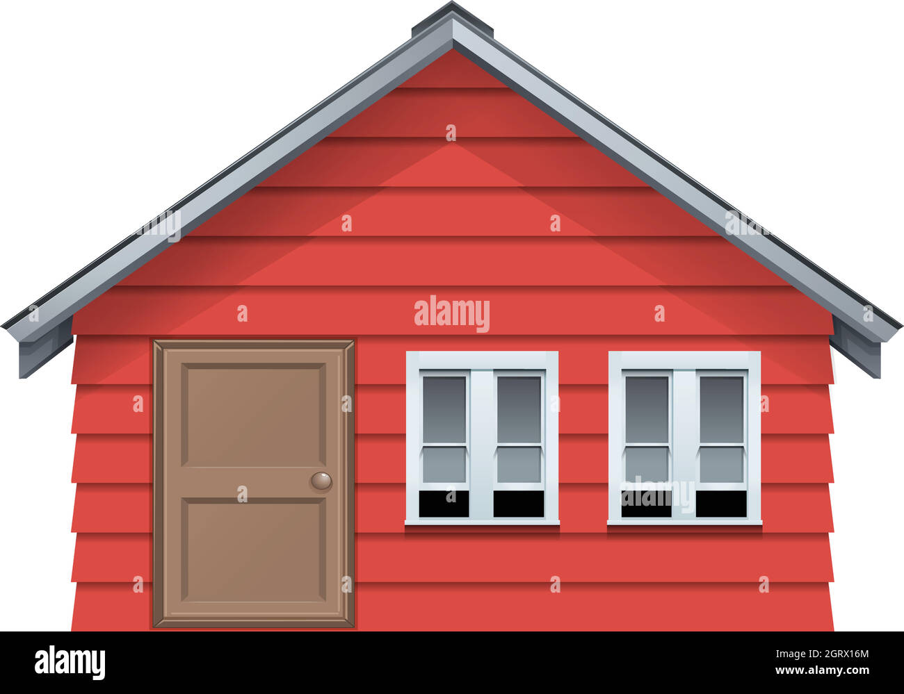 White door with two windows hi-res stock photography and images - Alamy