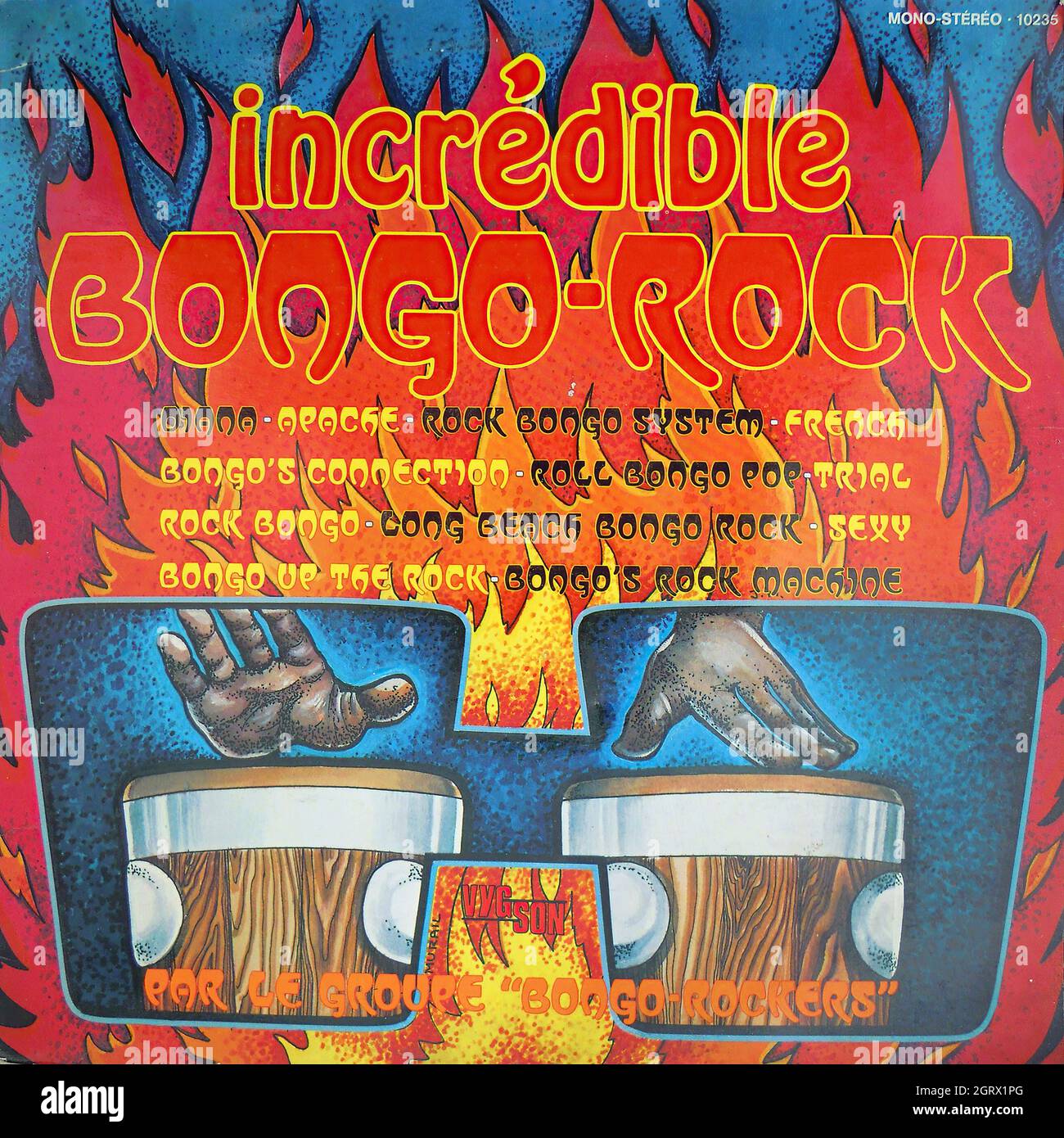 Les Bongo-Rockers - Incrédible Bongo-Rock - Vintage Vinyl Record Cover ...