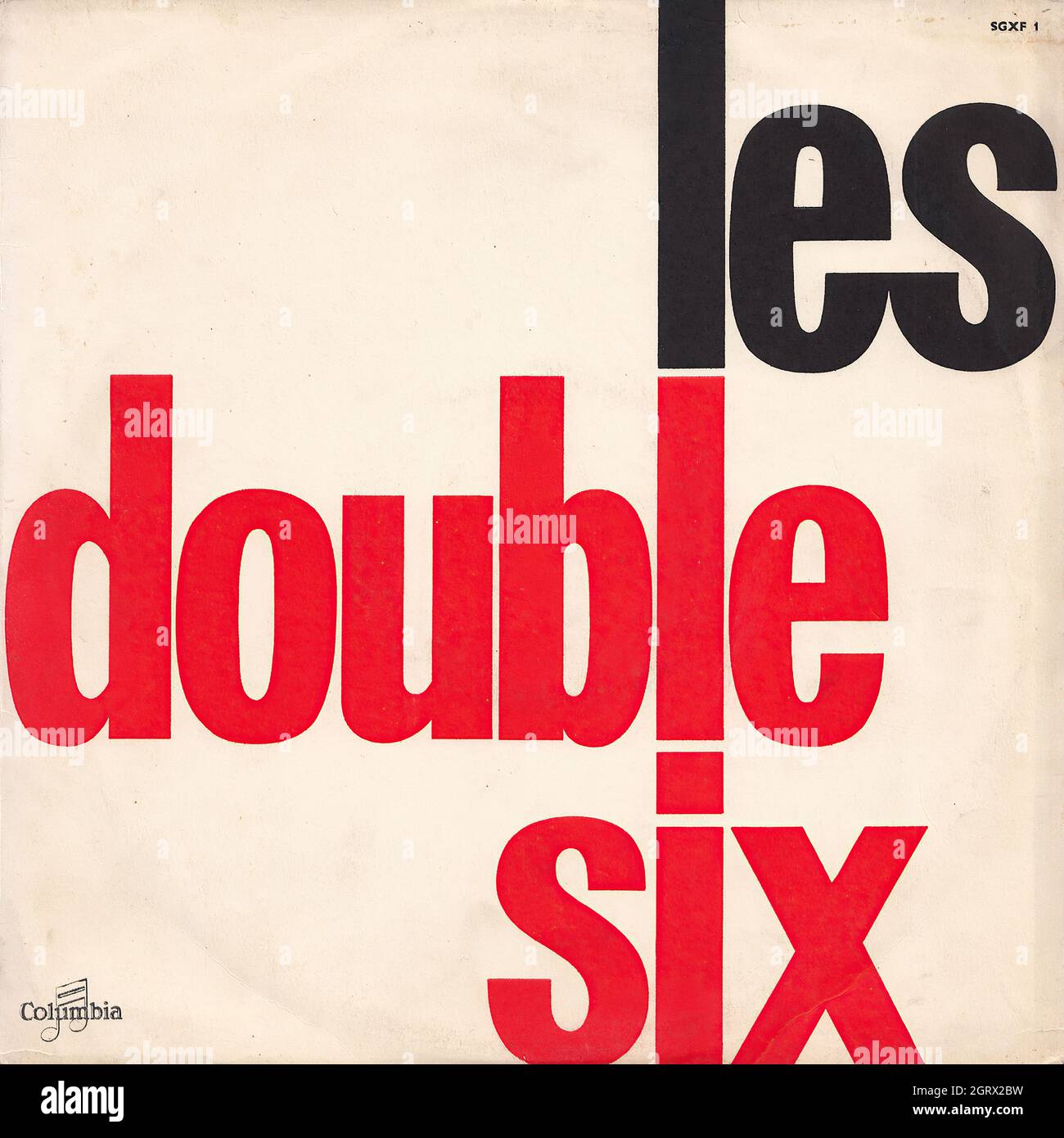Les Double Six - Les Double Six - Vintage Vinyl Record Cover Stock ...