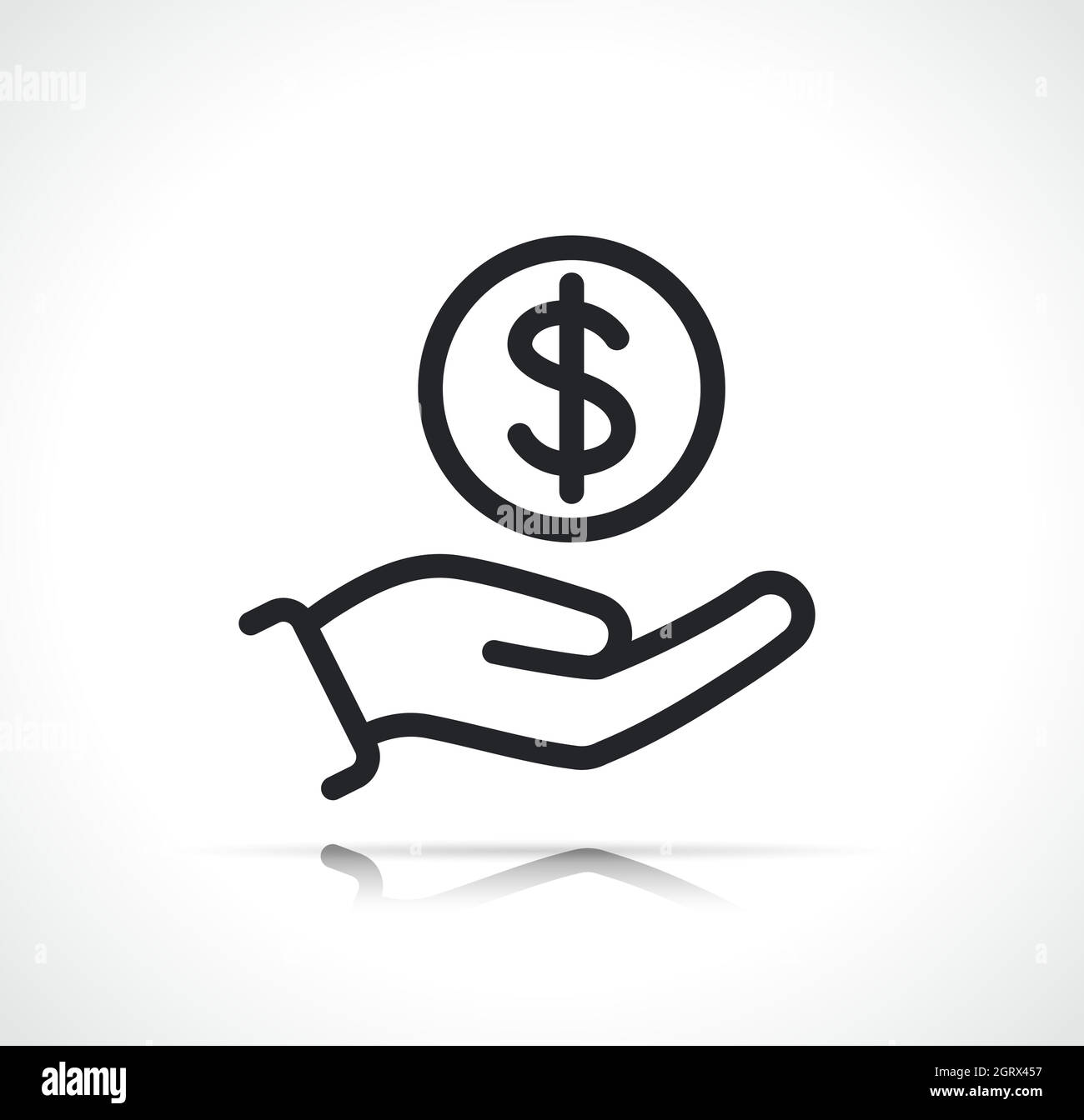 Icon hand money hi-res stock photography and images - Alamy