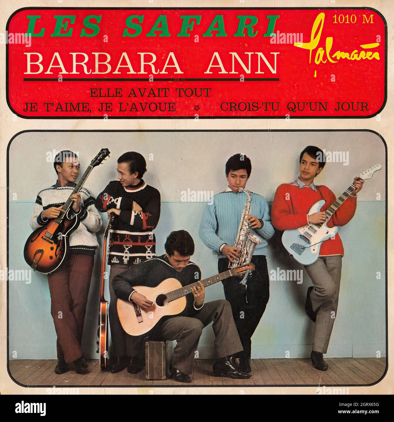 Les Safari - Barbara Ann EP - Vintage Vinyl Record Cover Stock Photo ...