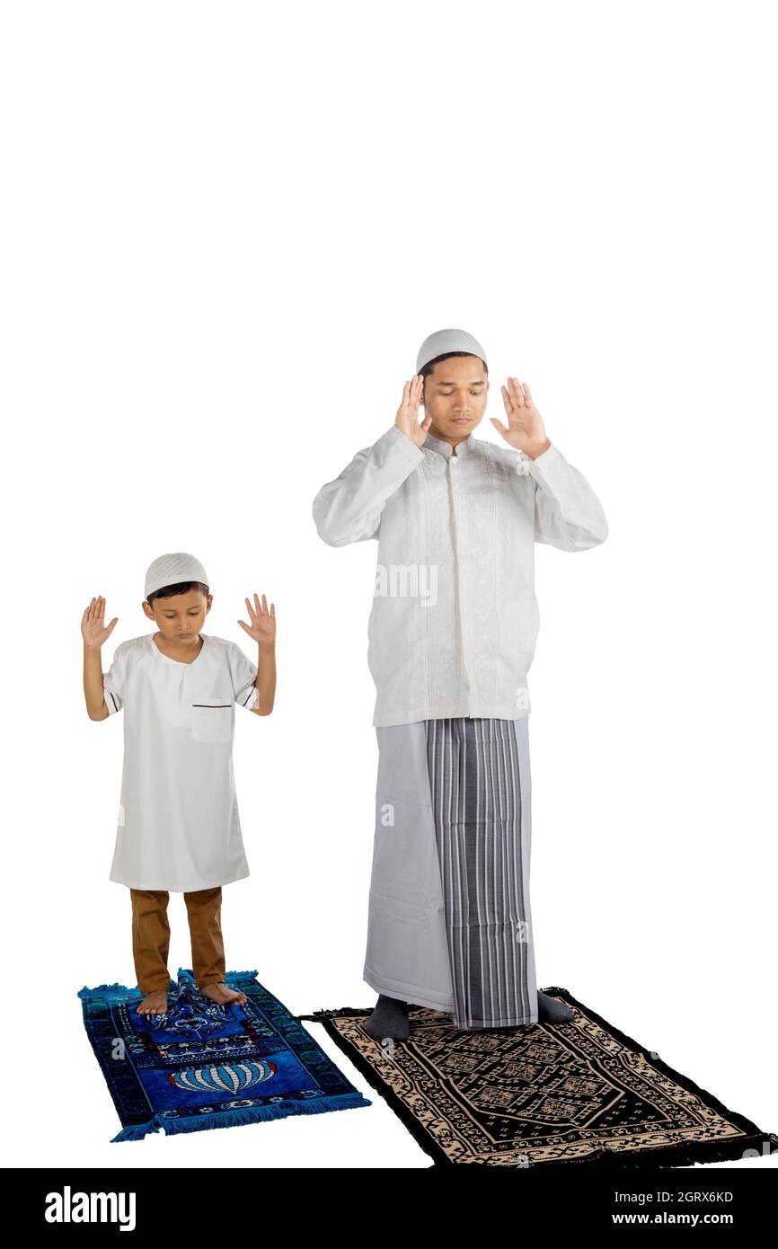 Indian people praying Cut Out Stock Images & Pictures - Alamy