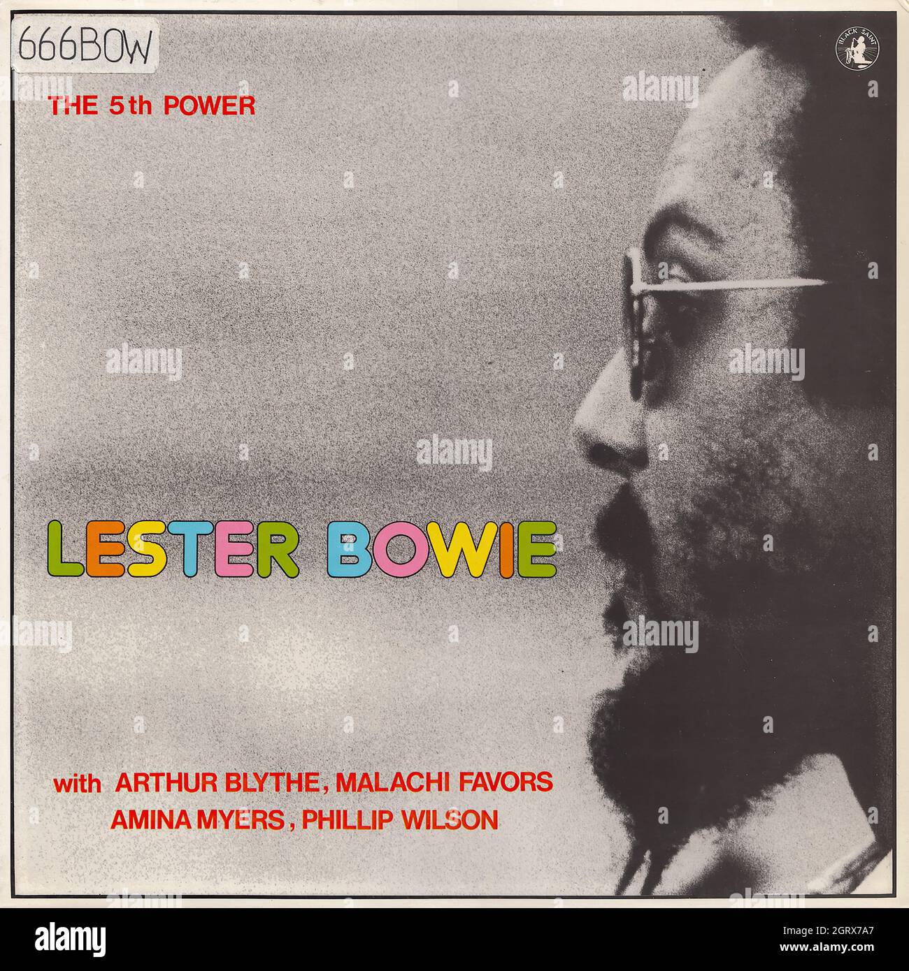 Lester Bowie - The 5th power - Vintage Vinyl Record Cover Stock Photo ...
