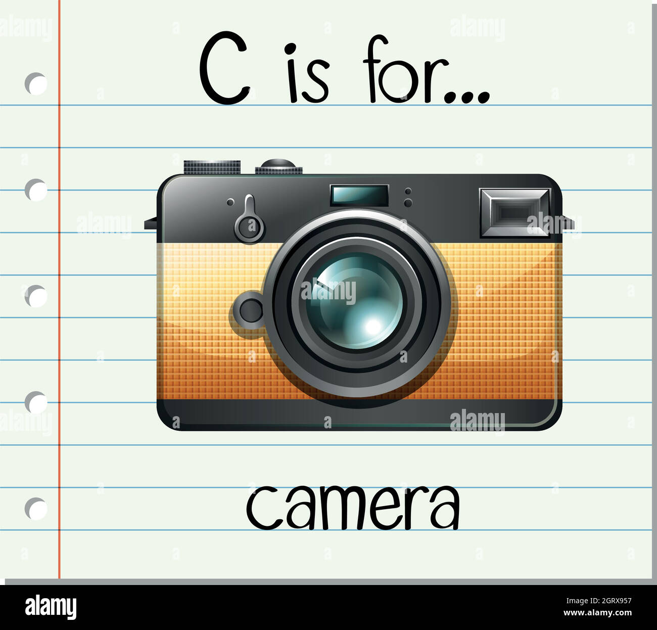 Flashcard letter C is for camera Stock Vector Image & Art - Alamy