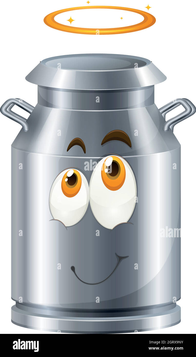 Milk tank with face Stock Vector Image & Art - Alamy
