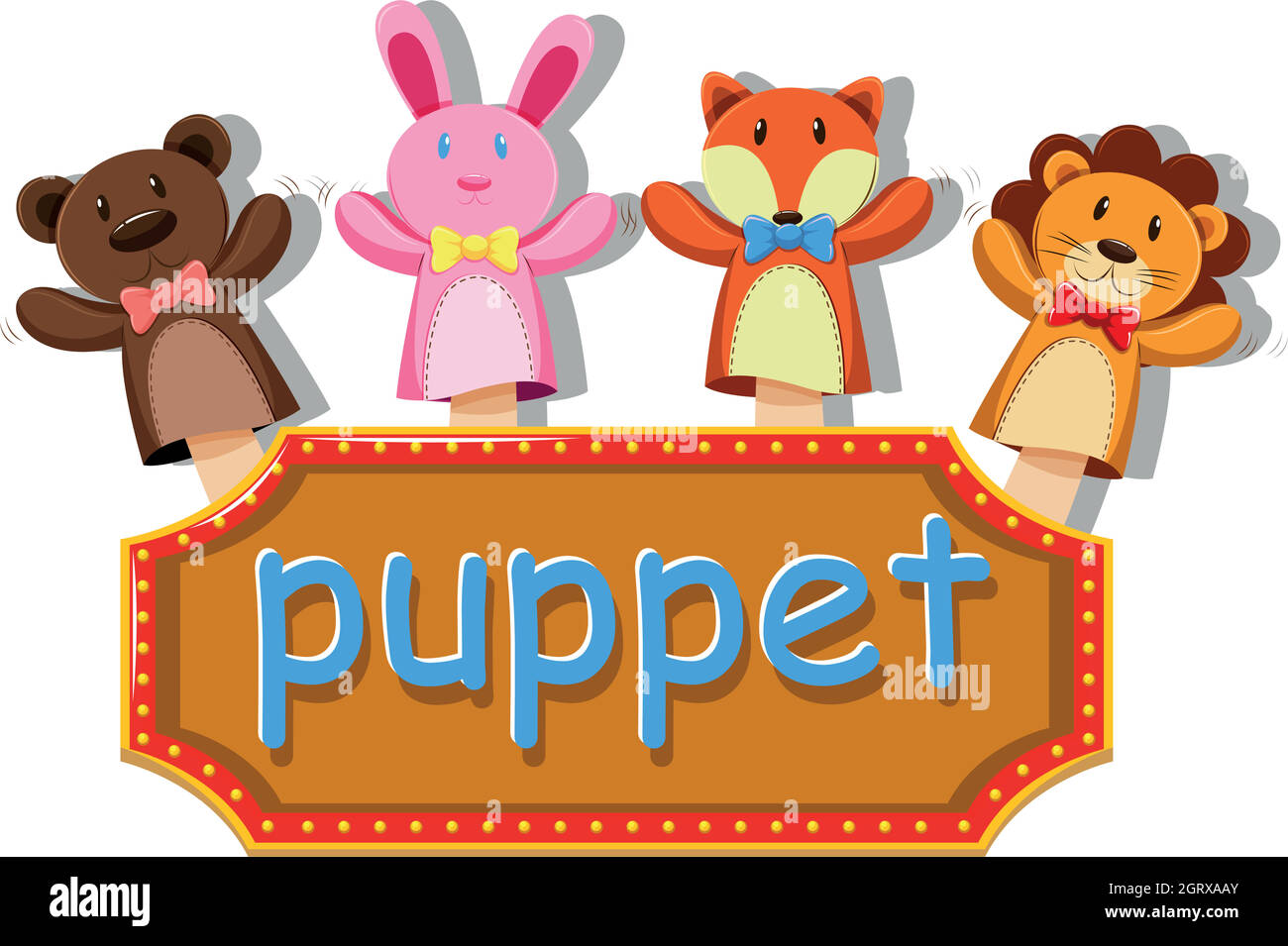 Acting stage play puppet Stock Vector Images - Alamy