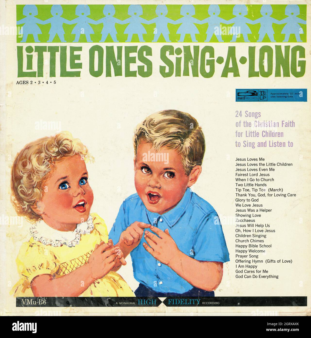 Little Ones Sing-A-Long - Vintage American Christian Vinyl Album Stock ...
