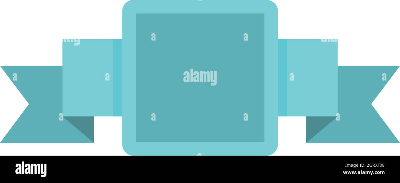 Blue label icon, flat style Stock Vector Image & Art - Alamy