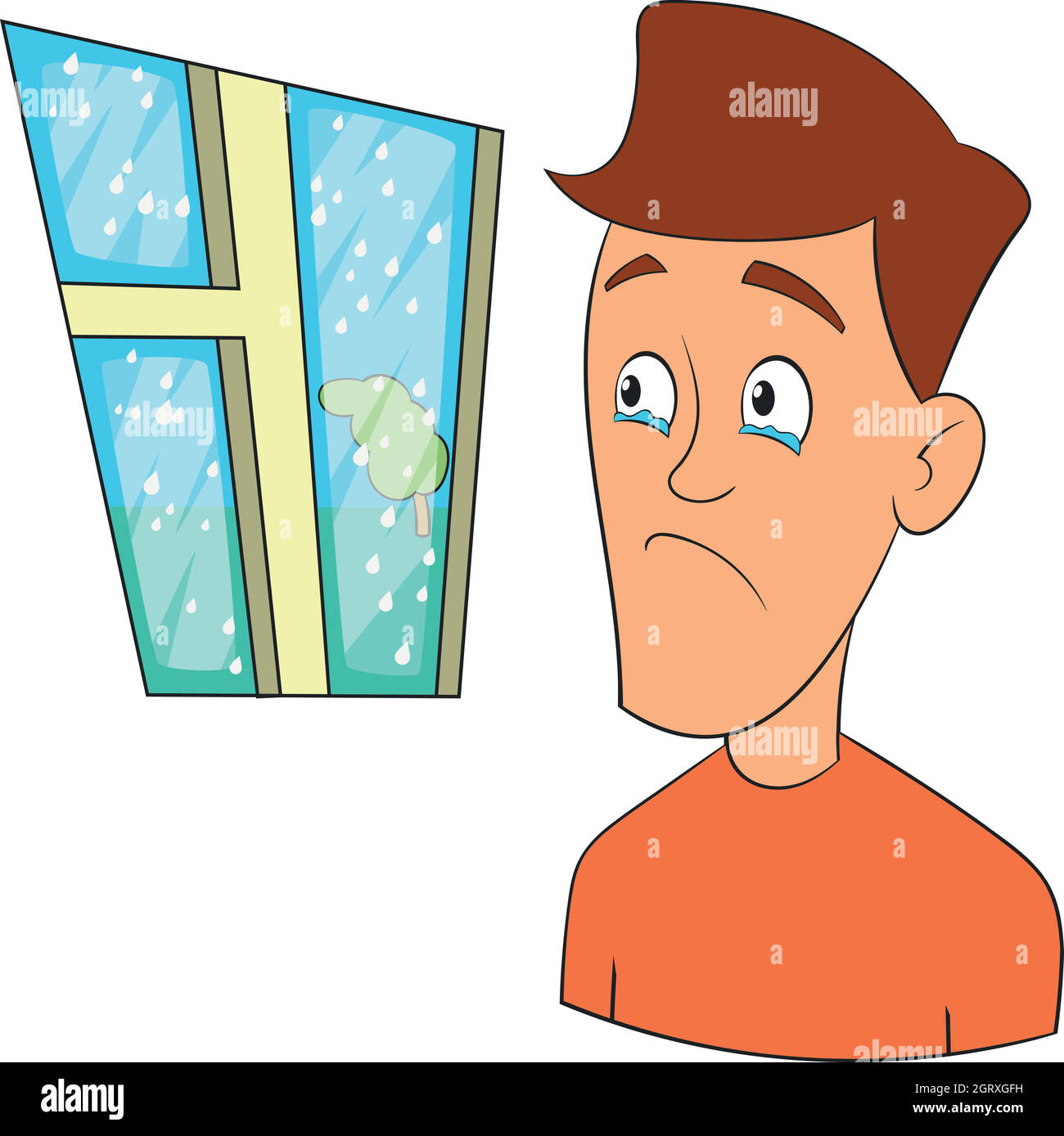 Cartoon nervous expression hi-res stock photography and images - Alamy