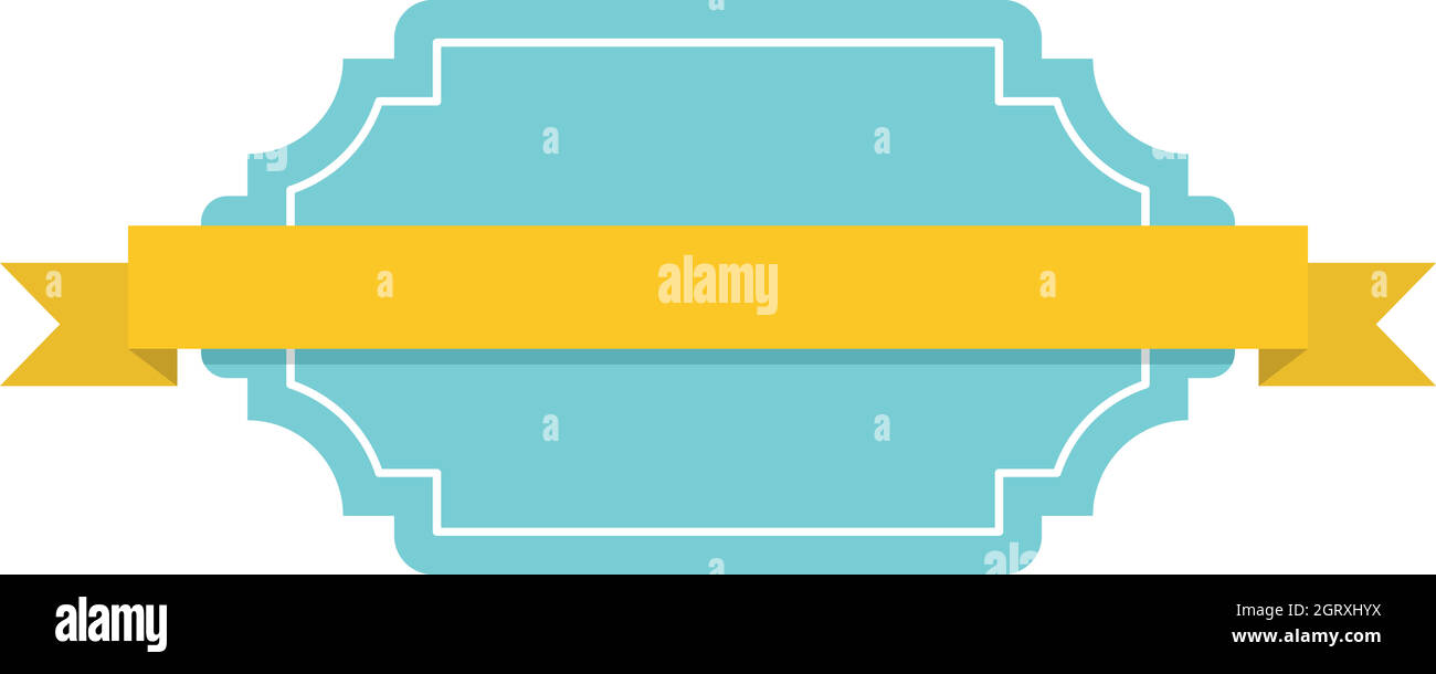 Blue and yellow label Stock Vector Images - Alamy