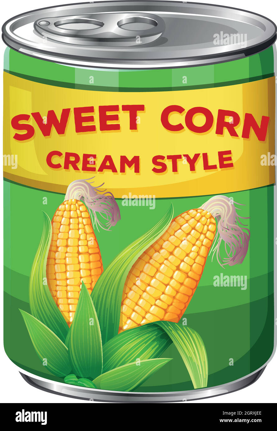 Tin of cream Stock Vector Images - Alamy