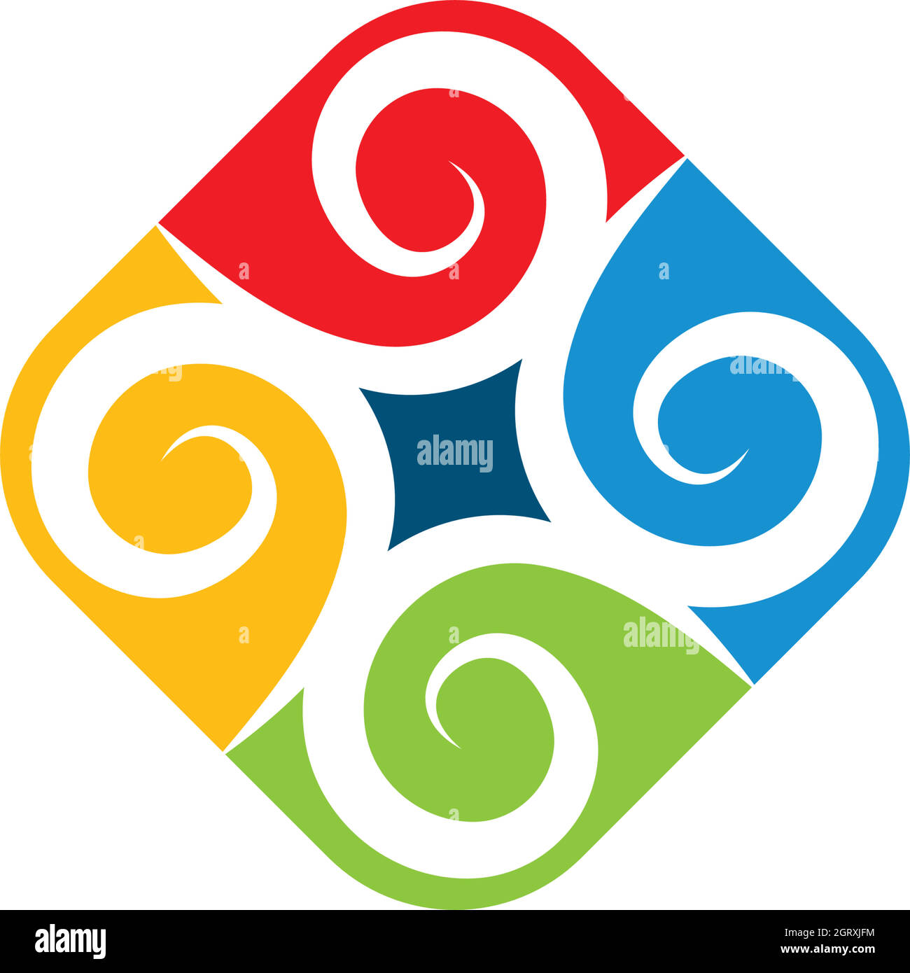 vortex wind logo icon wave and spiral vector Stock Vector Image & Art ...