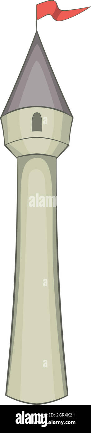 Castle tower icon, cartoon style Stock Vector Image & Art - Alamy