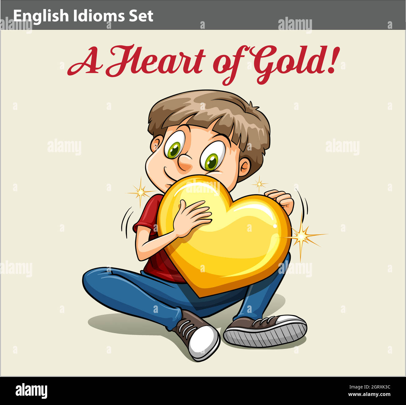 Child artwork human heart Stock Vector Images - Alamy