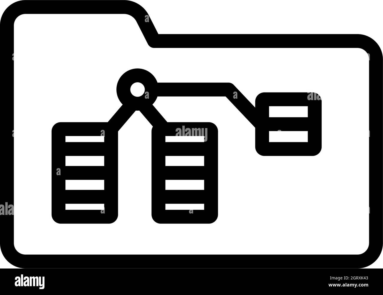 Folder Network Icon Stock Vector Image & Art - Alamy