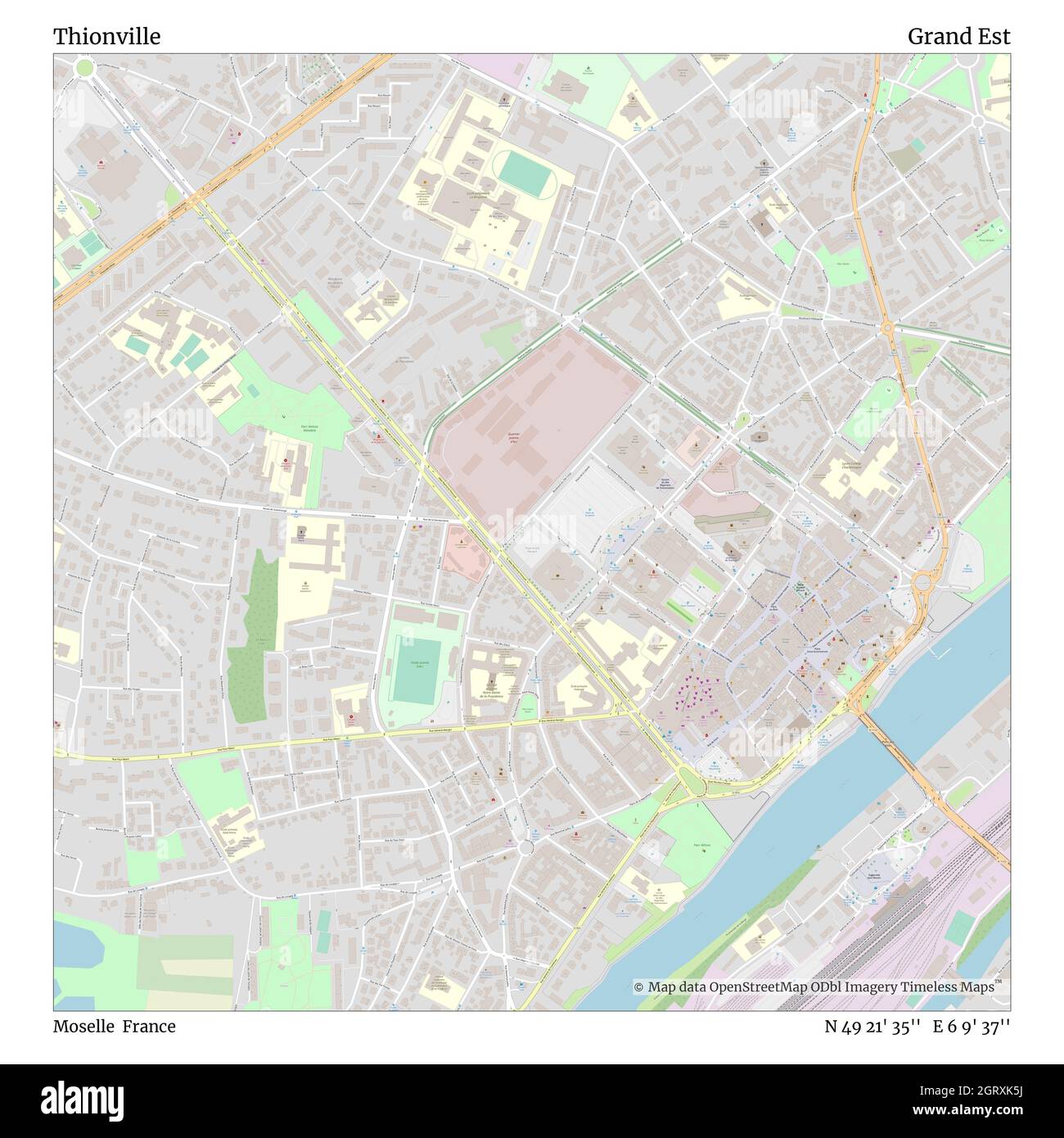 Map of thionville hi-res stock photography and images - Alamy
