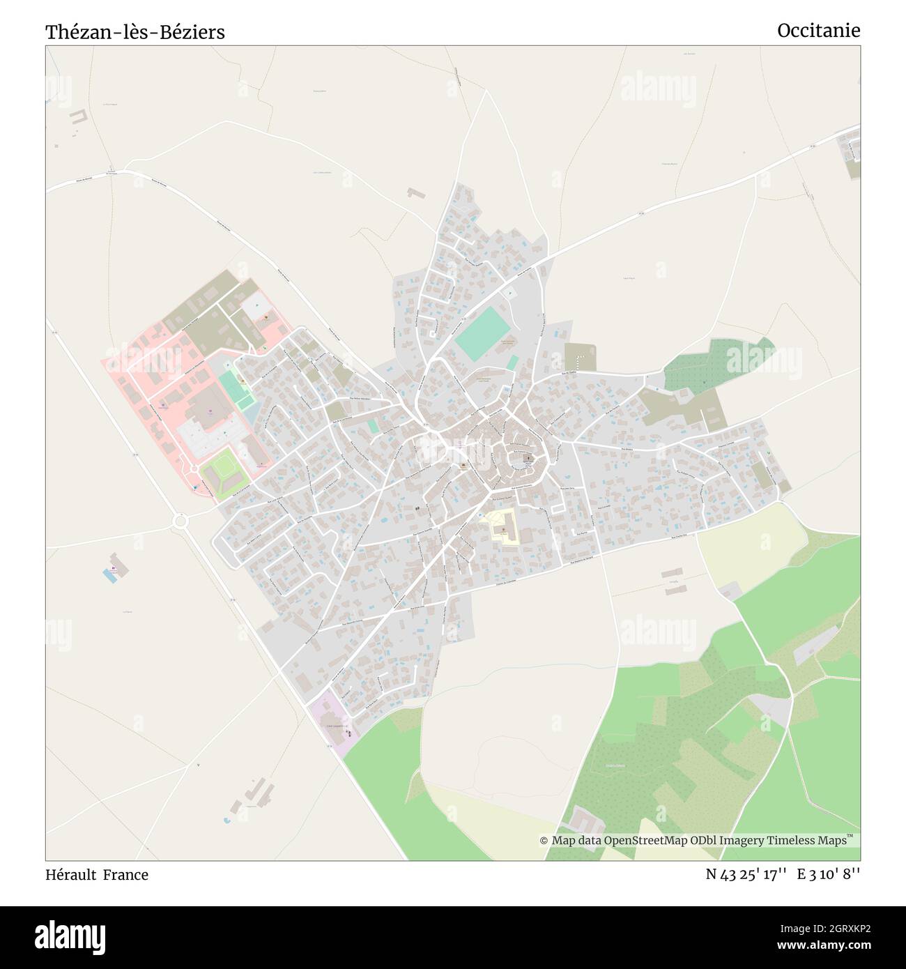 Beziers map hi-res stock photography and images - Alamy