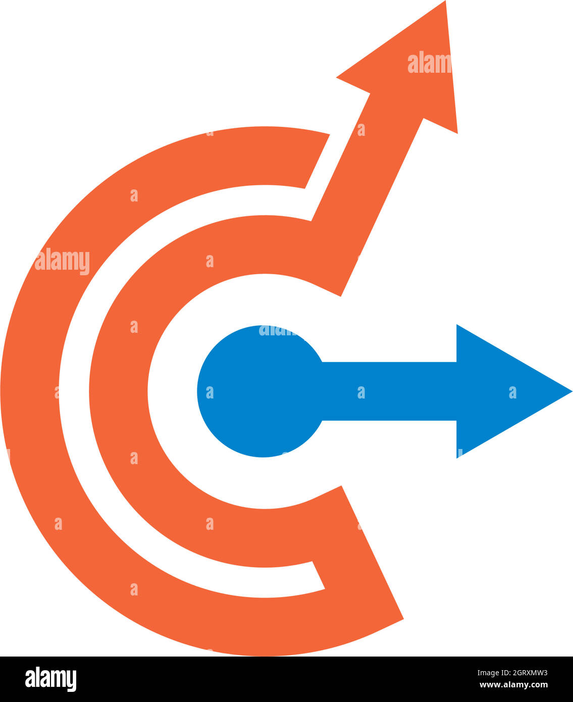 C Letter arrow Logo Template vector icon Stock Vector Image & Art - Alamy