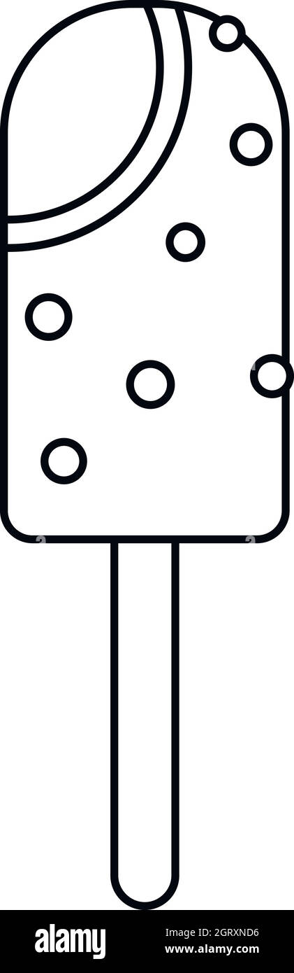 Bite chocolate icon outline Stock Vector Images - Alamy