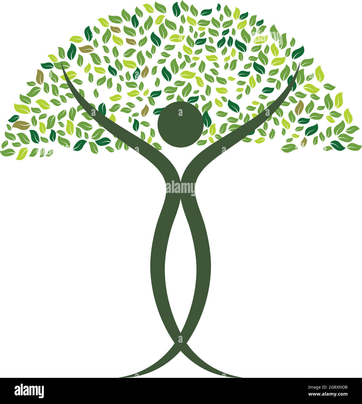 Tree ecology people logo hi-res stock photography and images - Alamy