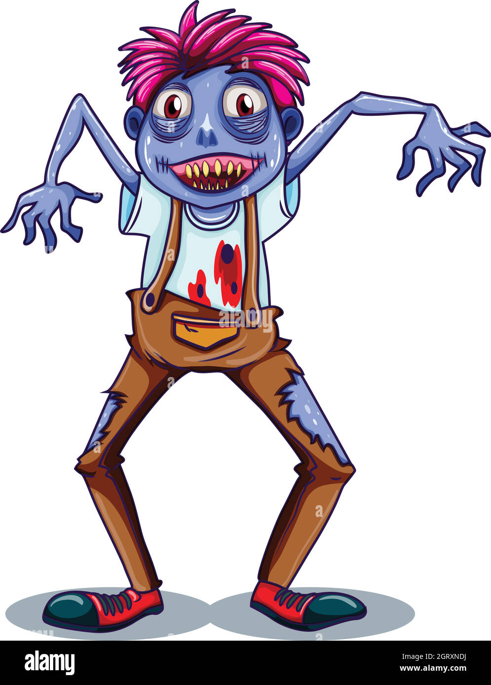 A scary zombie Stock Vector Image & Art - Alamy