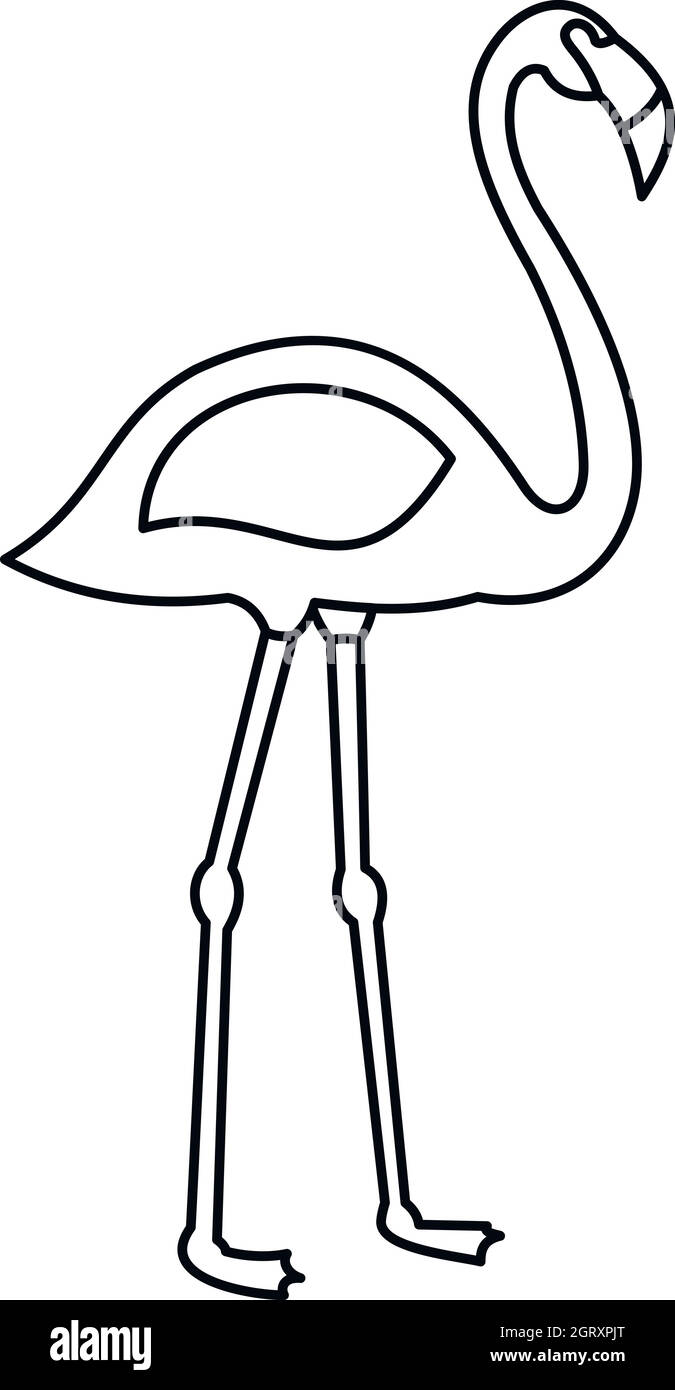 Flamingo Outline High Resolution Stock Photography and Images - Alamy