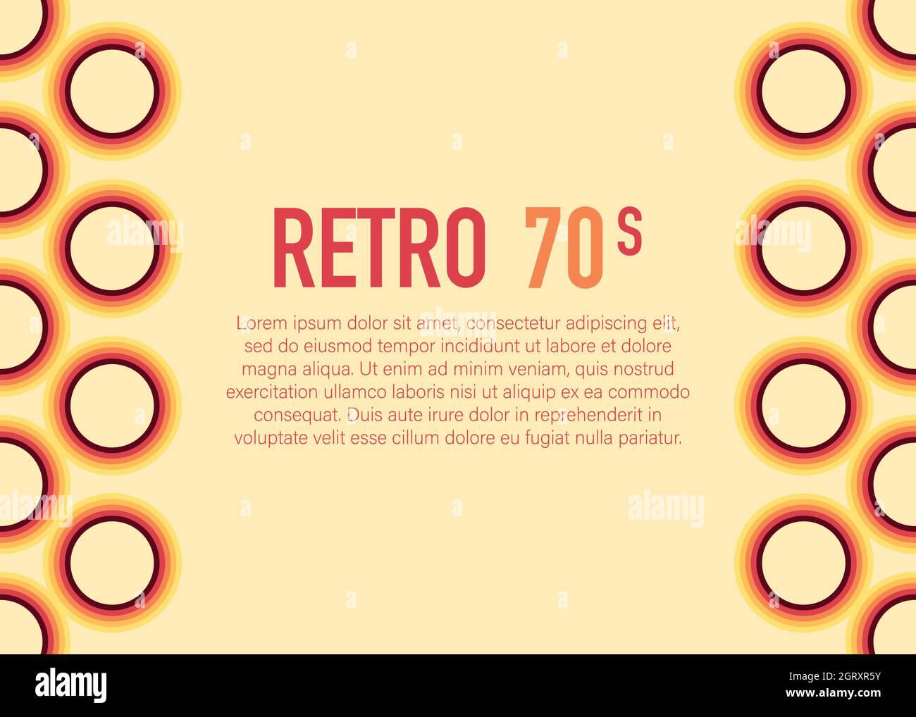 70s, 1970 abstract vector stock retro lines background. Vector ...
