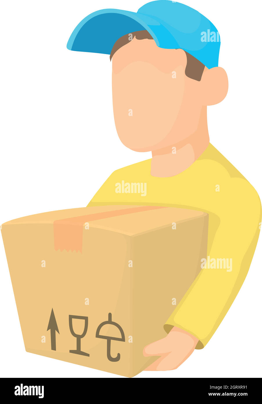 Loader man icon, cartoon style Stock Vector Image & Art - Alamy